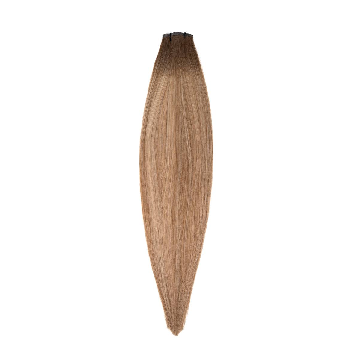 Rooted Champagne - Euro Straight Microweft – Invisible Bead Extensions