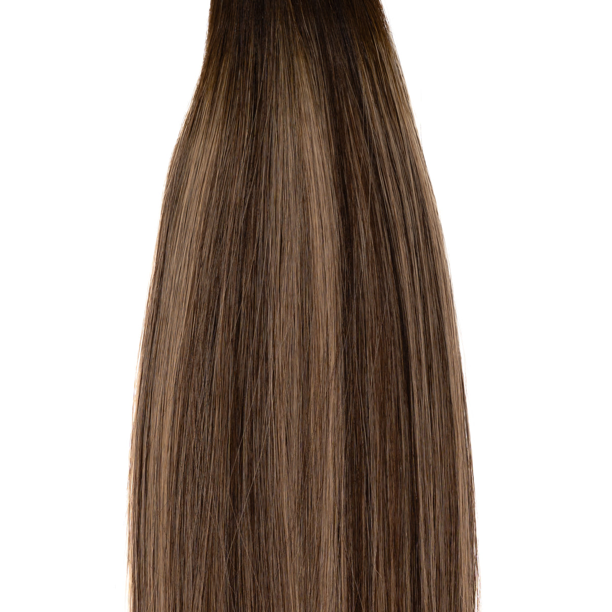 Smoky Brown - Euro Straight Microweft – Invisible Bead Extensions