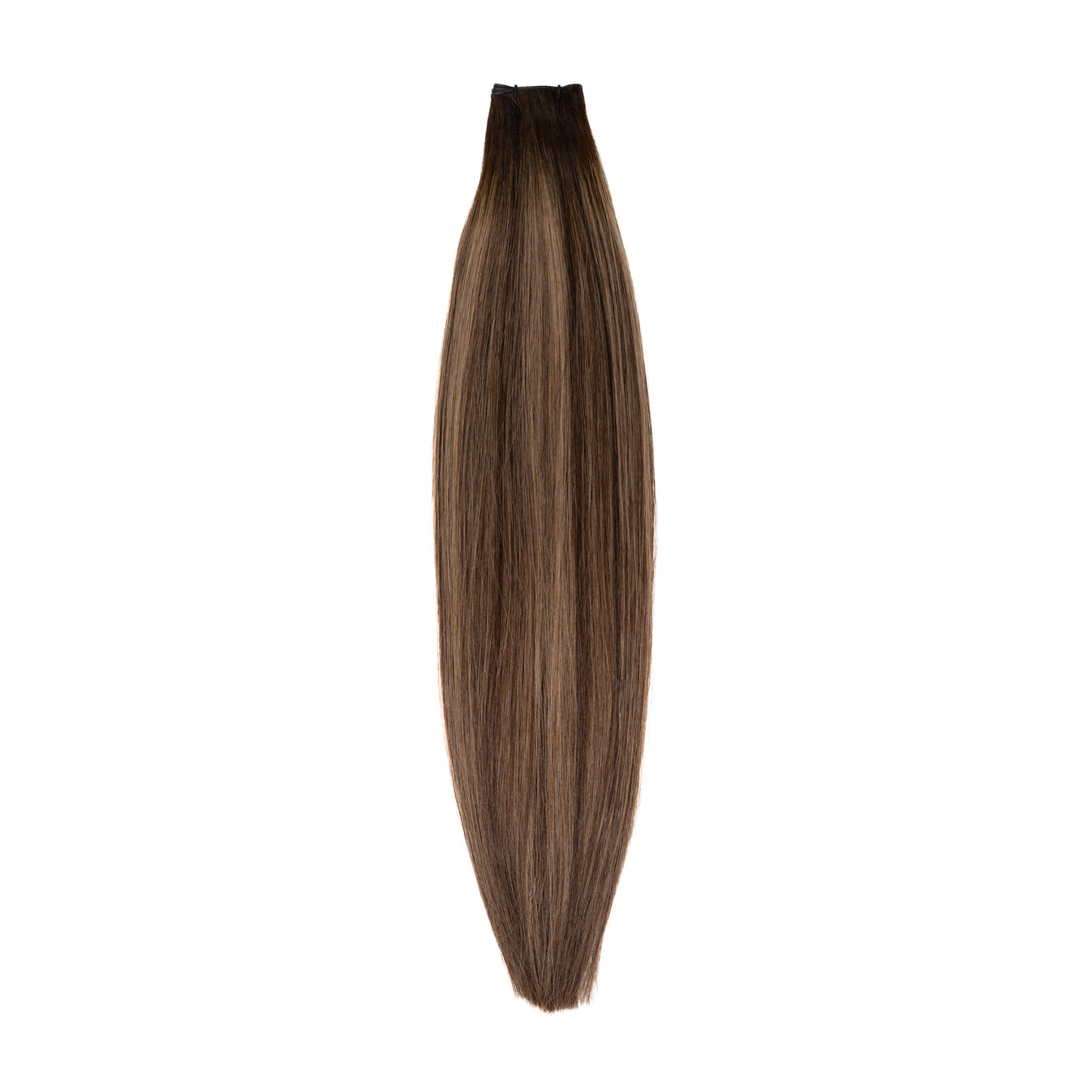 Smoky Brown - Euro Straight Microweft – Invisible Bead Extensions